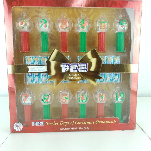 PEZ | Holiday | Pez Candy Dispensers Twelve Days Of Christmas Ornaments ...
